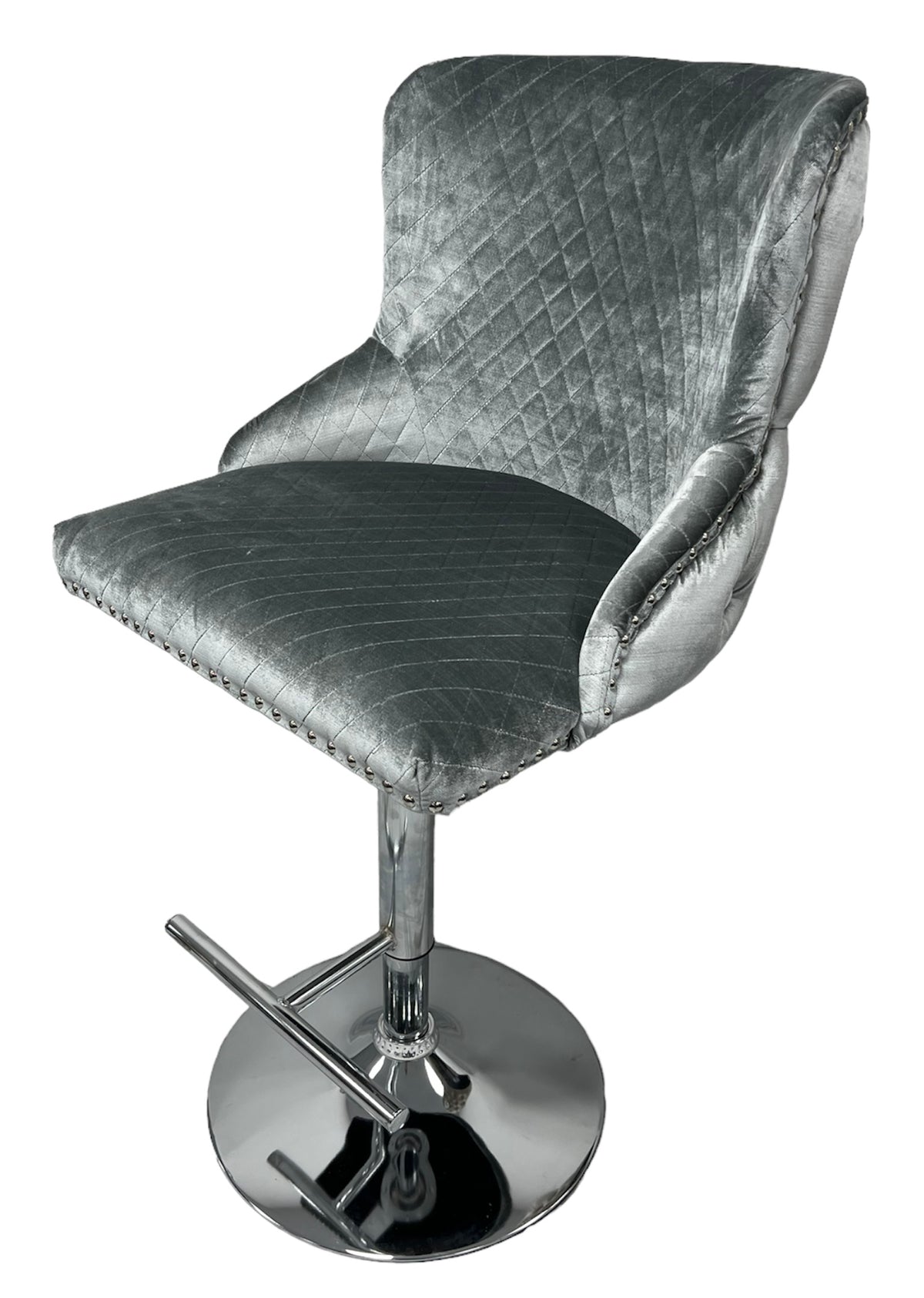 Lewis Light Grey Bar Stool — AWS Trading Ltd